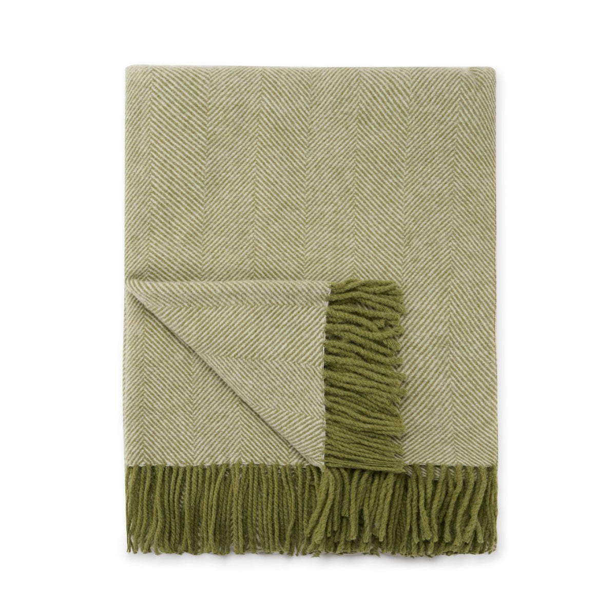 Wool Throw - Olive by Sophie Allport