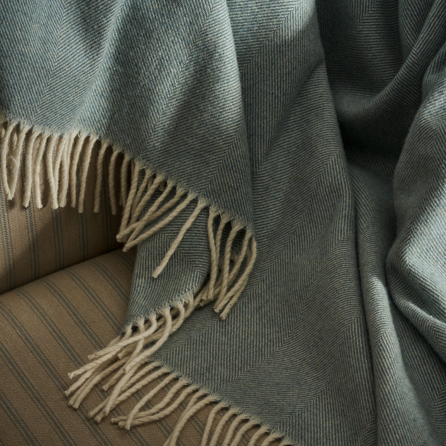 Wool Throw - Blue by Sophie Allport