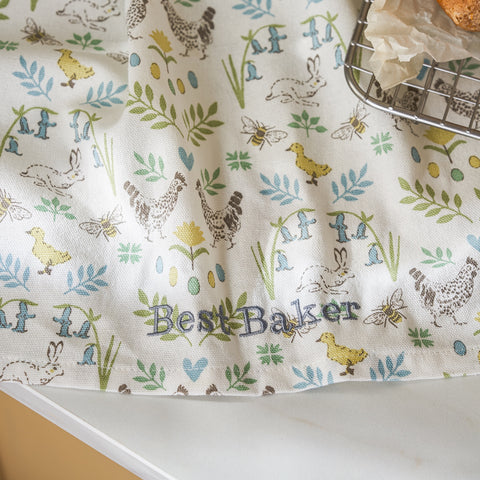 Spring Chicken Tea Towel by Sophie Allport