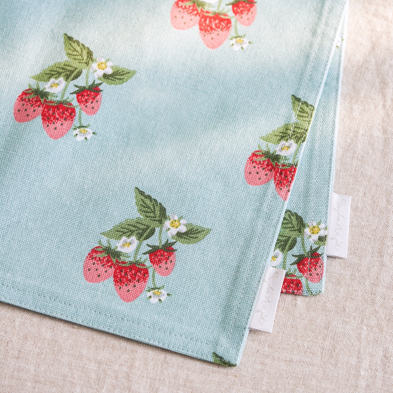 Strawberries Fabric Placemat (Set of 2) by Sophie Allport