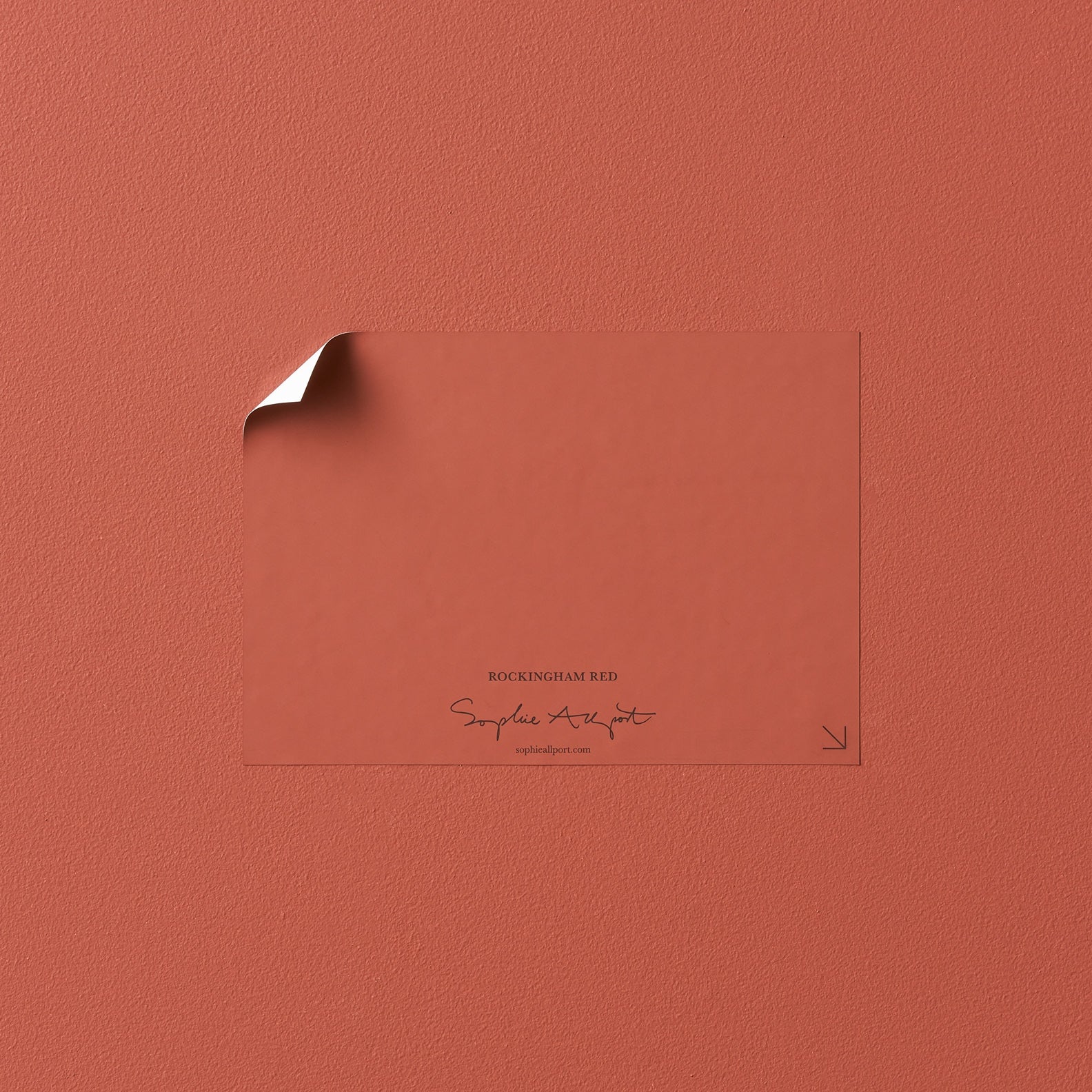 Rockingham Red Paint Sample by Sophie Allport