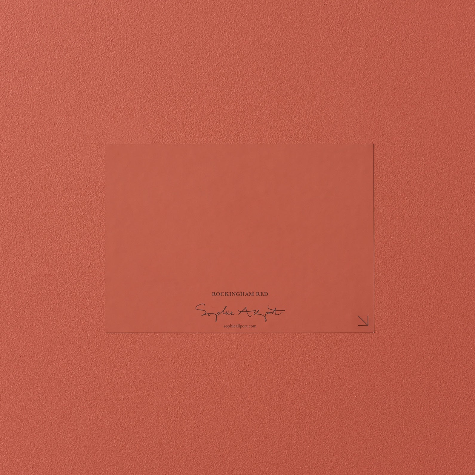 Rockingham Red Paint Sample by Sophie Allport