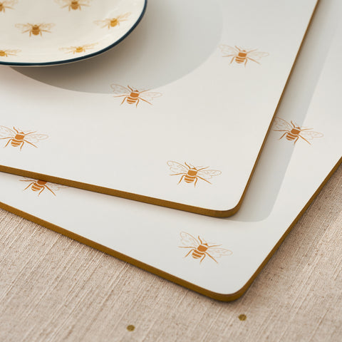 Bees Extra Large Placemat (Set of 2) by Sophie Allport