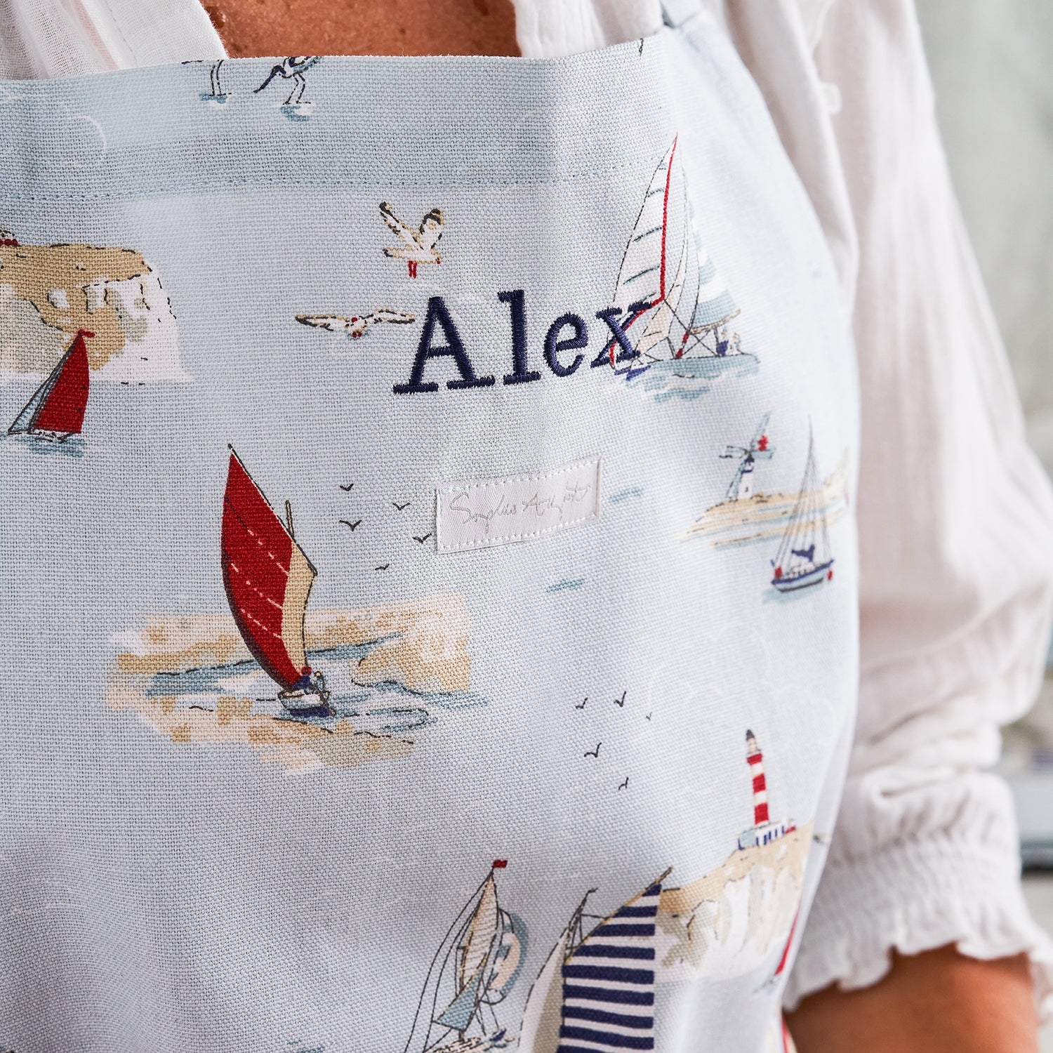 Coastal Boats Apron by Sophie Allport