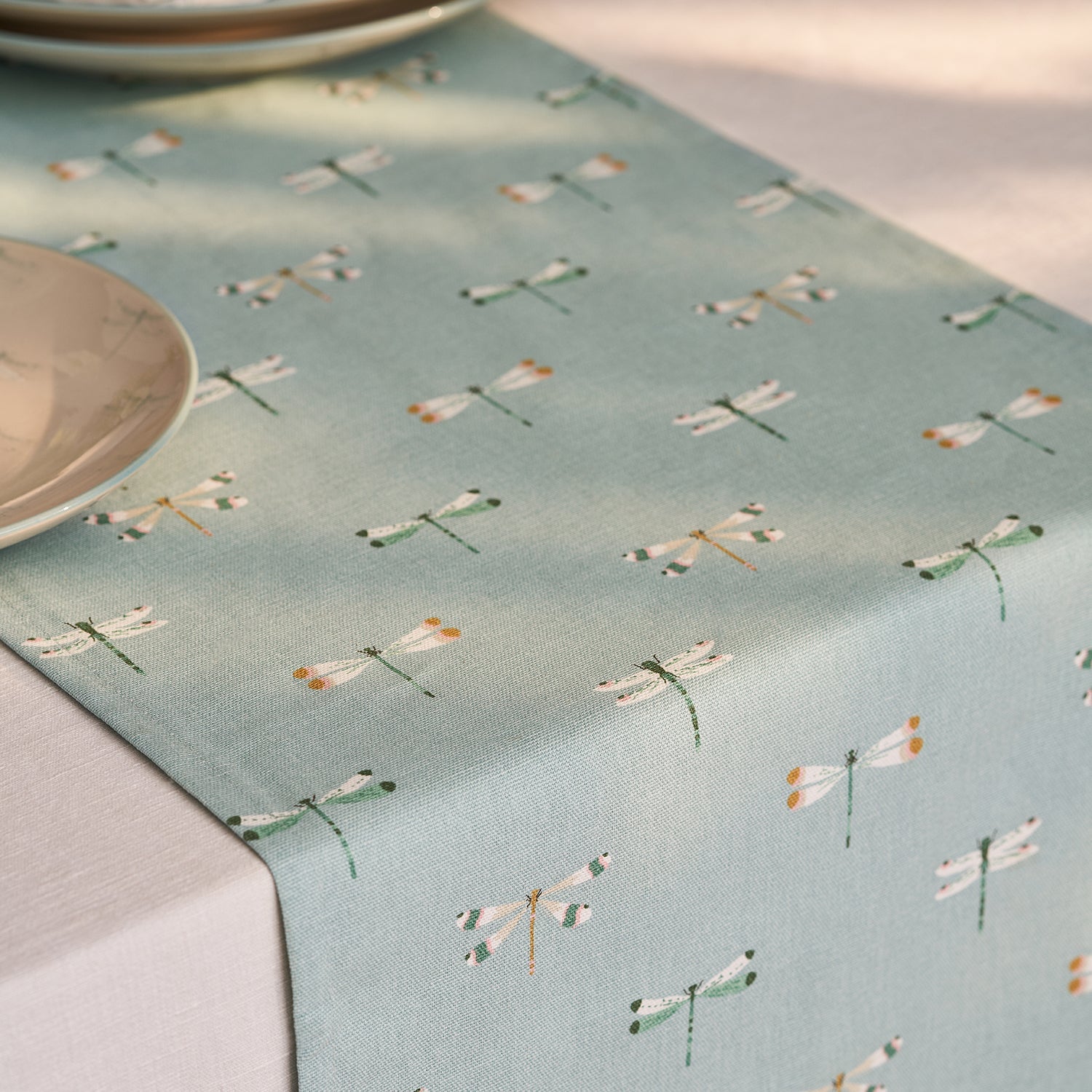 Watercolour Dragonfly Table Runner by Sophie Allport