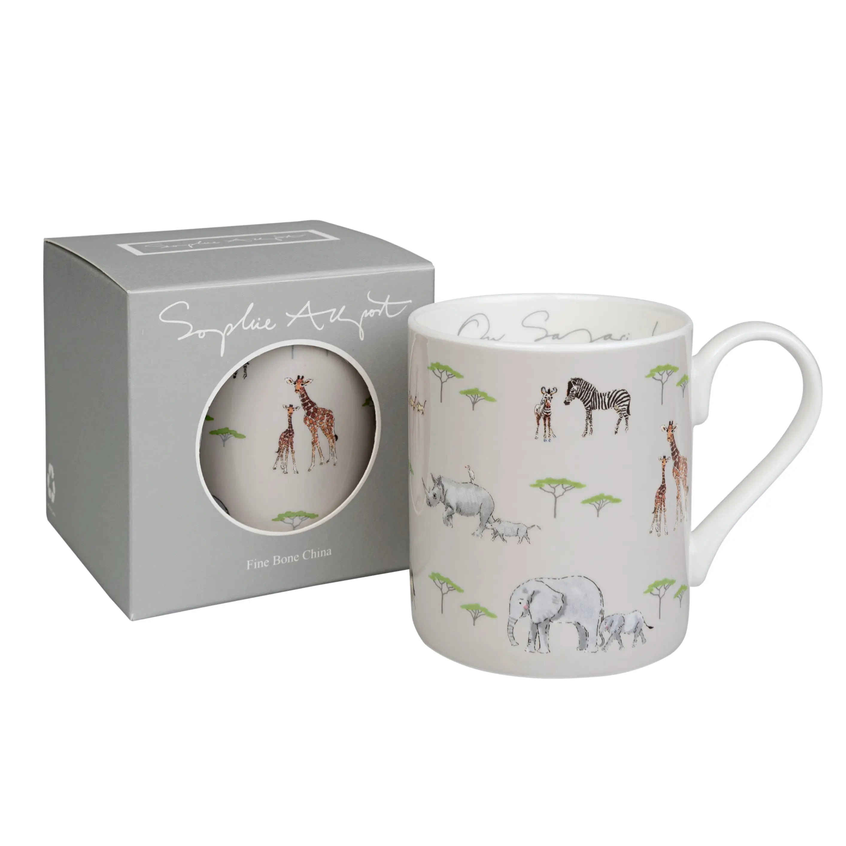 On Safari Coloured Mug by Sophie Allport