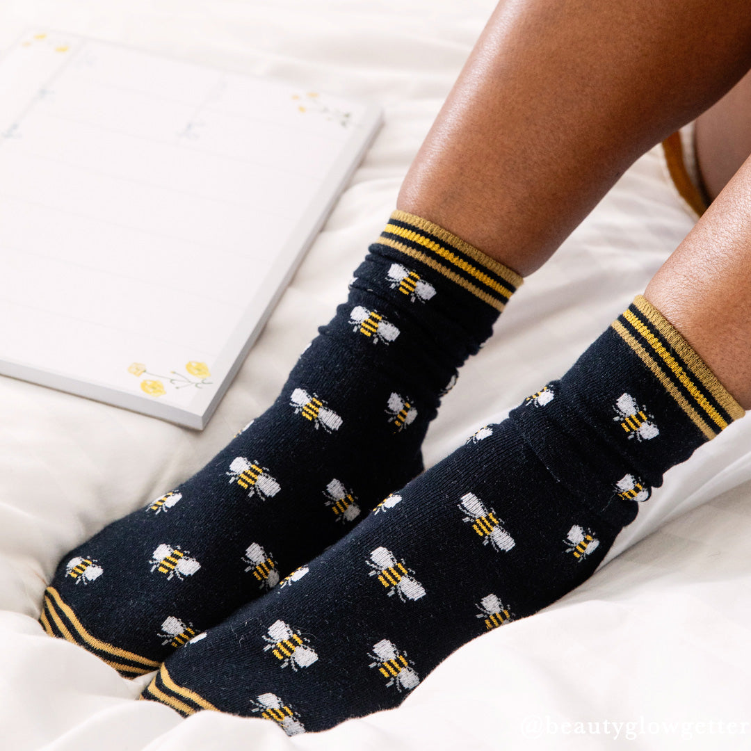 Bees Ladies Socks by Sophie Allport