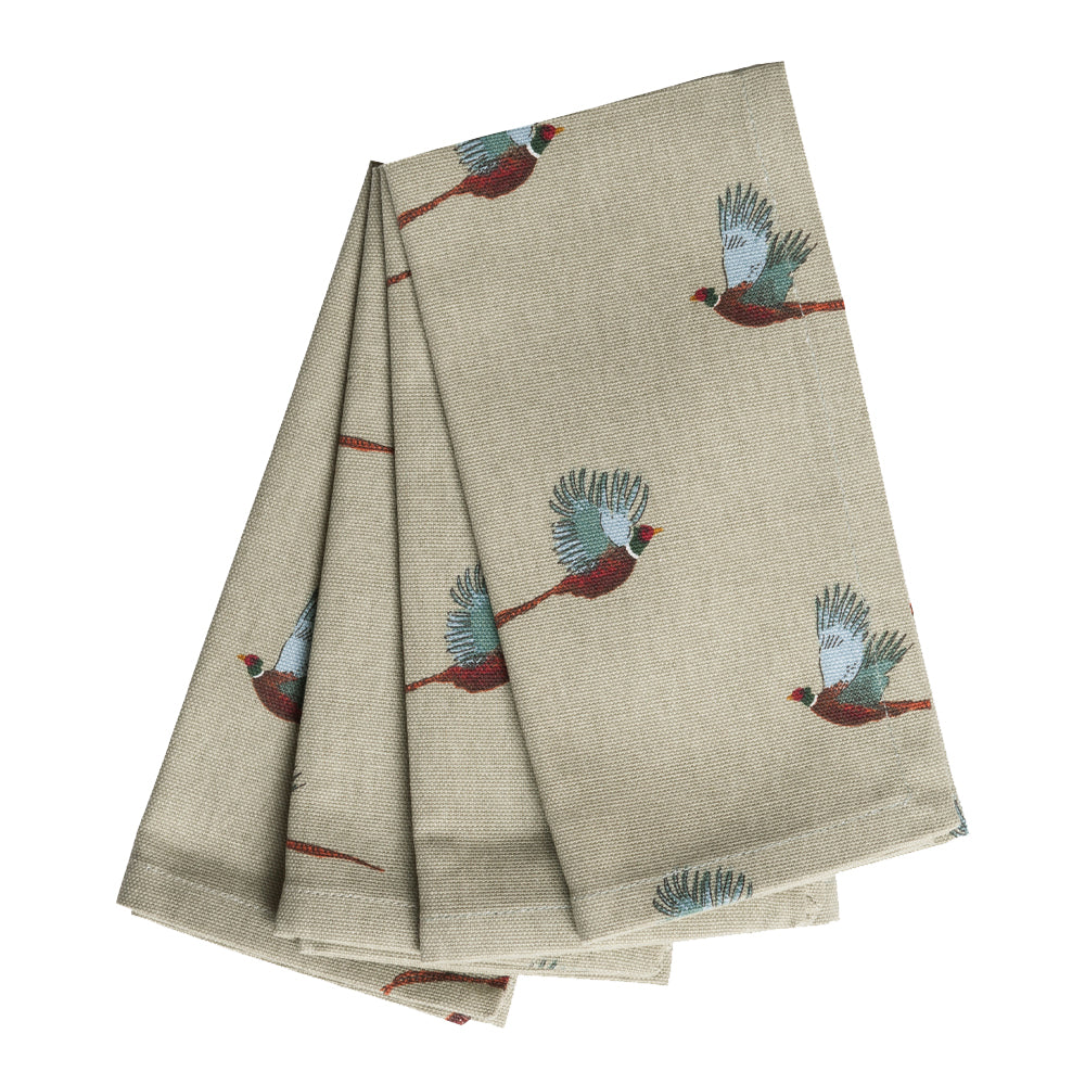 Pheasant Napkins - Set of 4 by Sophie Allport
