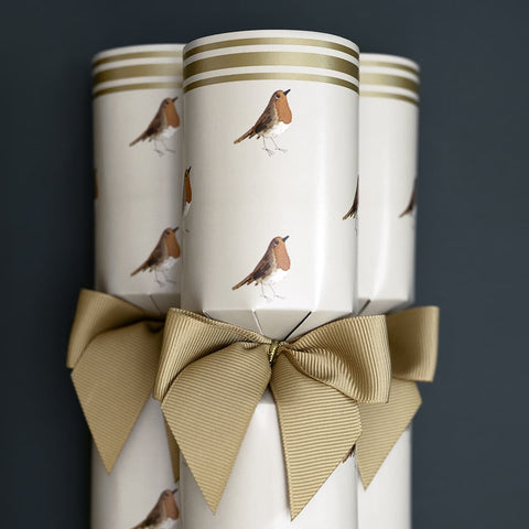Robin Christmas Crackers (Set of 6) by Sophie Allport
