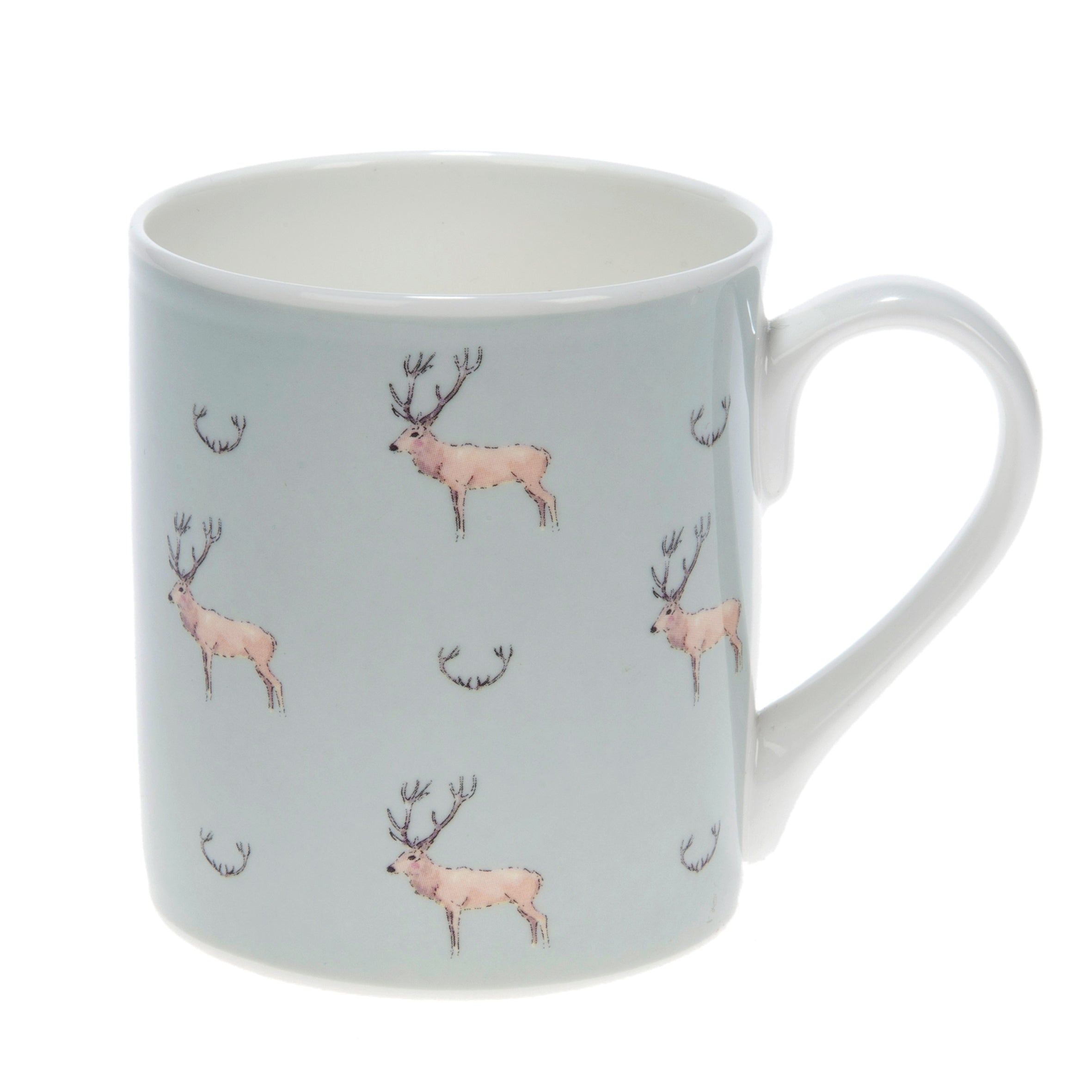 Stag & Antlers Olive Mug by Sophie Allport