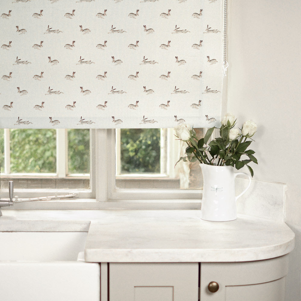 Hare Fabric by the Metre by Sophie Allport