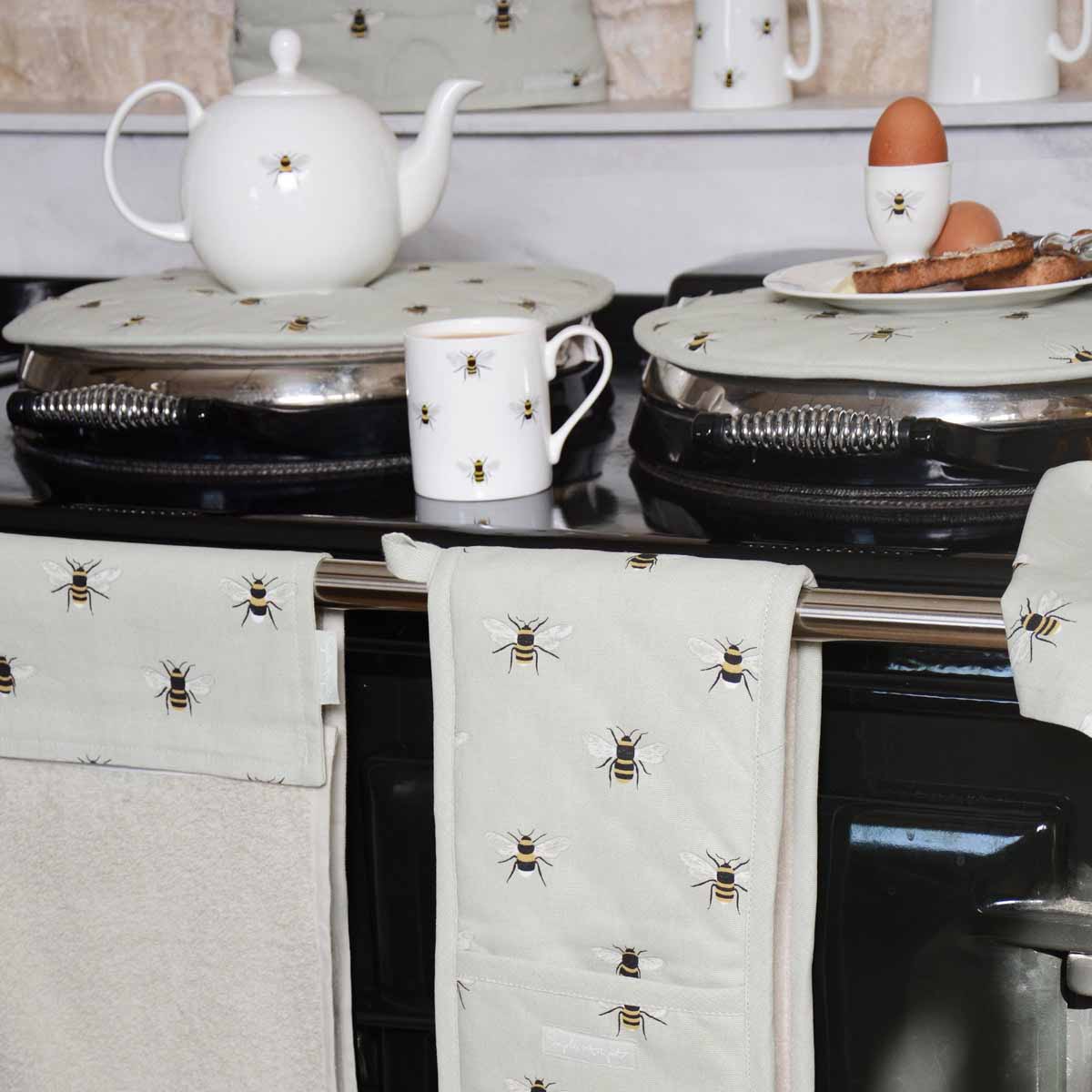 Bees Circular Hob Cover by Sophie Allport