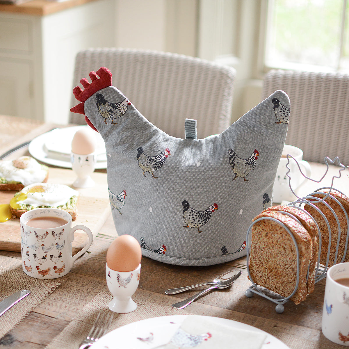 Chicken Shaped Tea Cosy by Sophie Allport