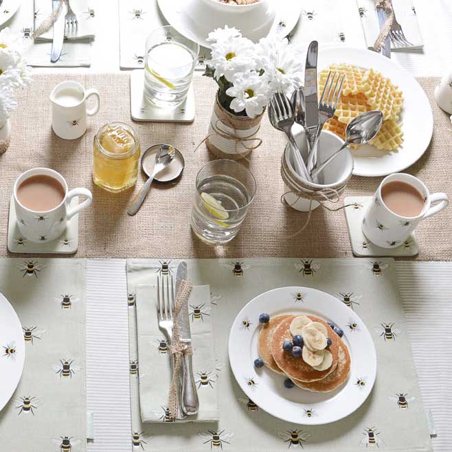 Bees Coasters - Set of 4 by Sophie Allport