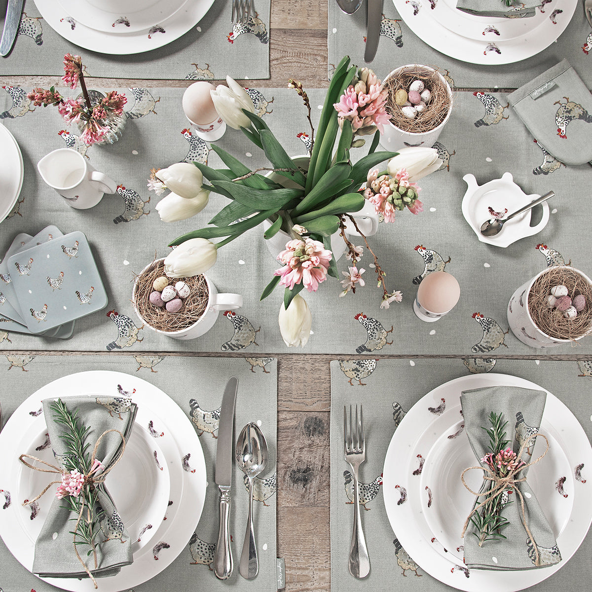 Chicken Coasters - Set of 4 by Sophie Allport