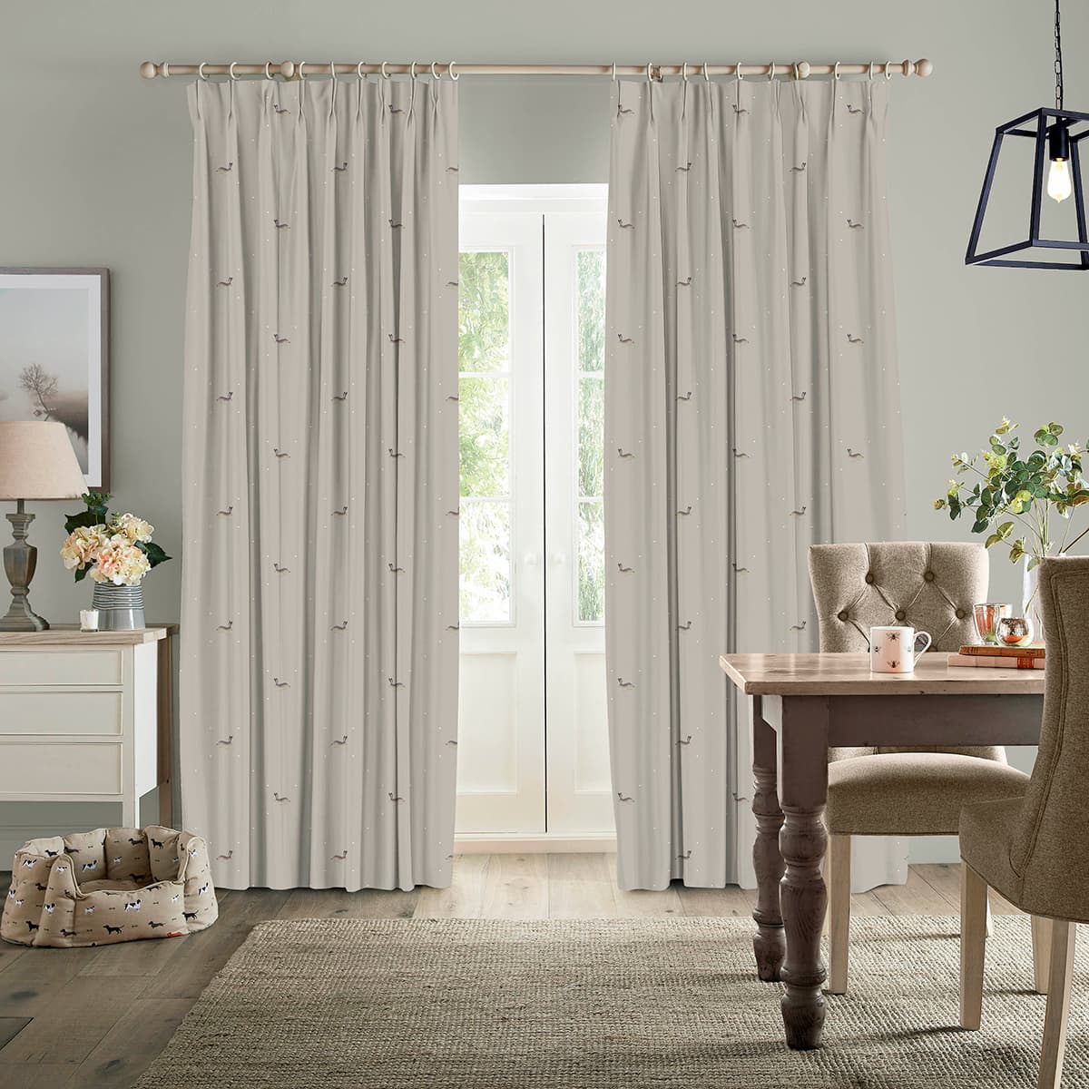 Hare Linen Made to Measure Curtains by Sophie Allport