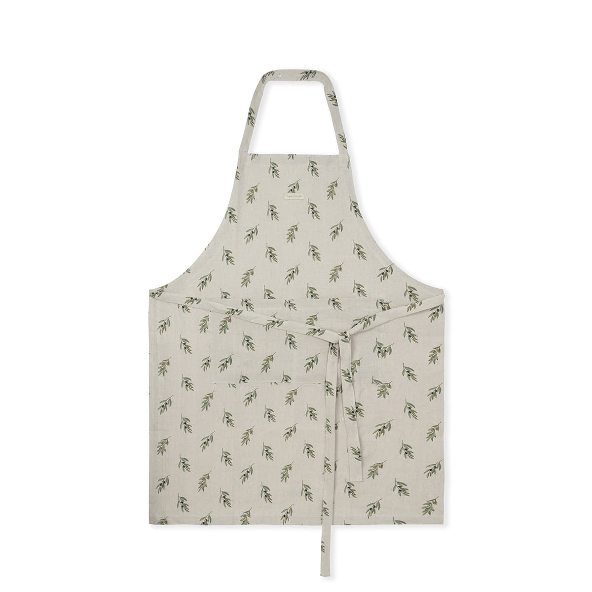 Olive Linen Apron by Sophie Allport