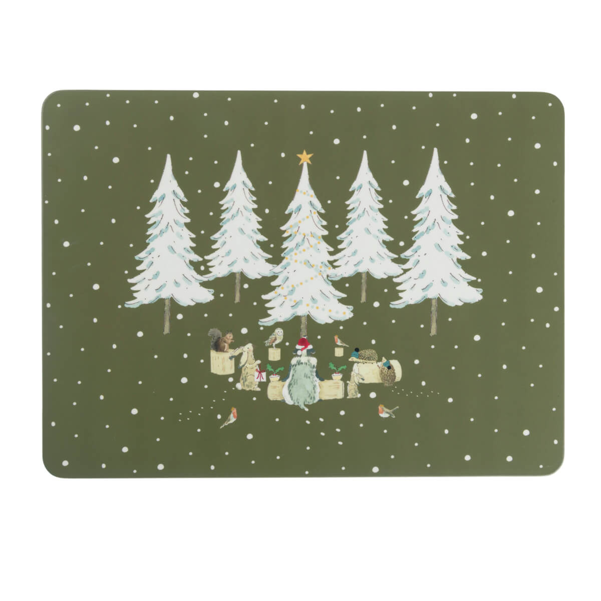 Festive Forest Placemats (Set of 4) by Sophie Allport