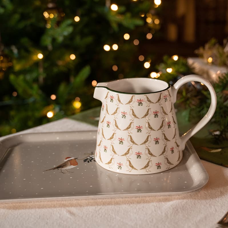 Robin Large Stoneware Jug by Sophie Allport