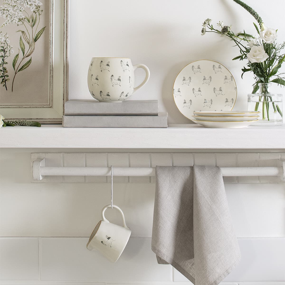 Chicken Mini Stoneware Jug by Sophie Allport