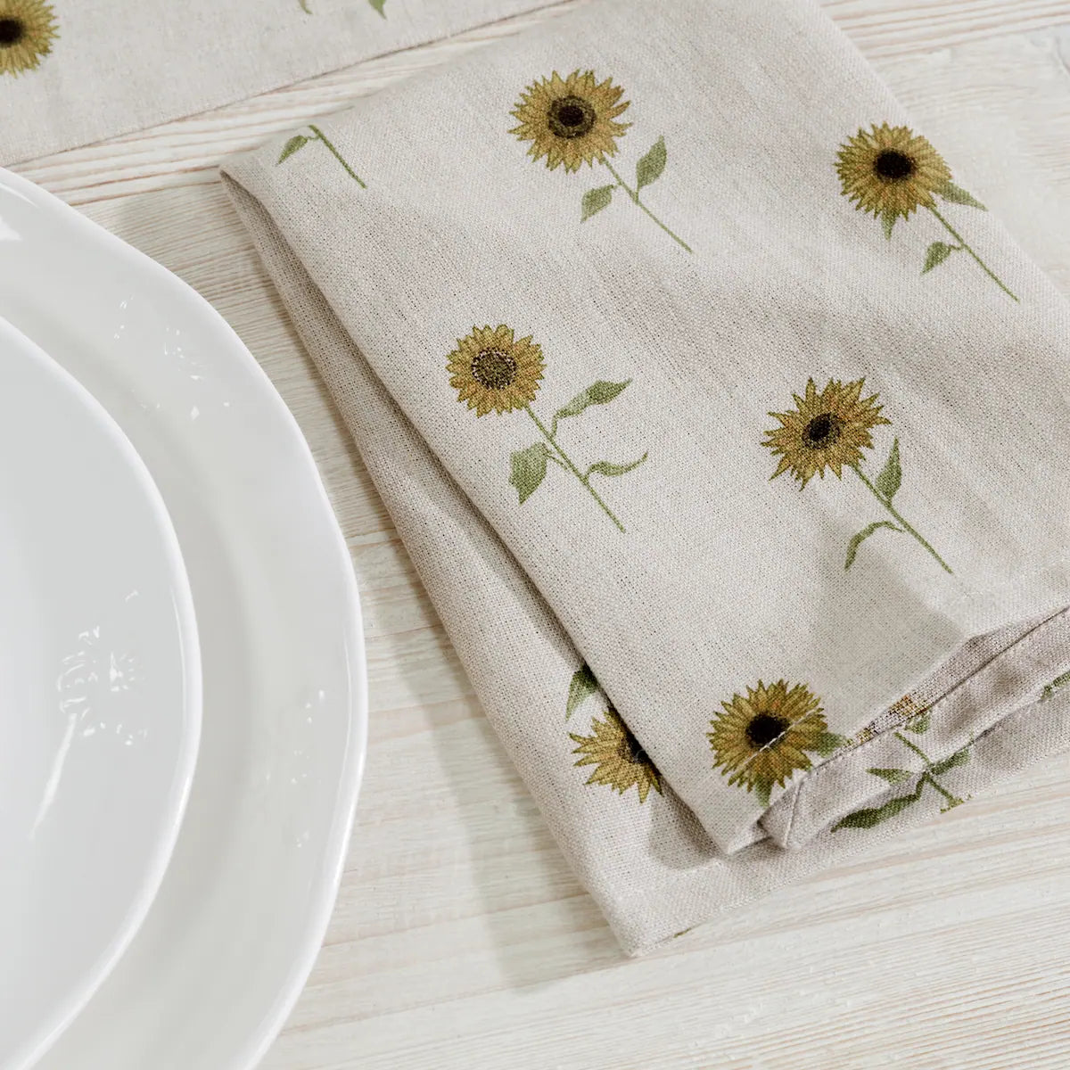 Sunflower Linen Napkins (Set of 4) by Sophie Allport