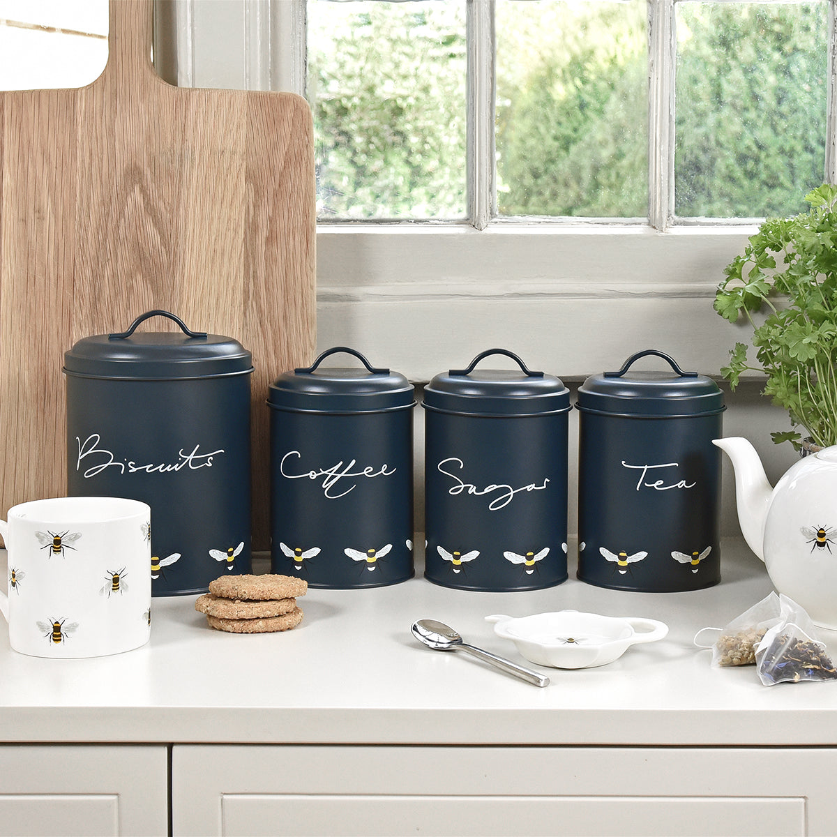 Bees Coffee Storage Tin by Sophie Allport