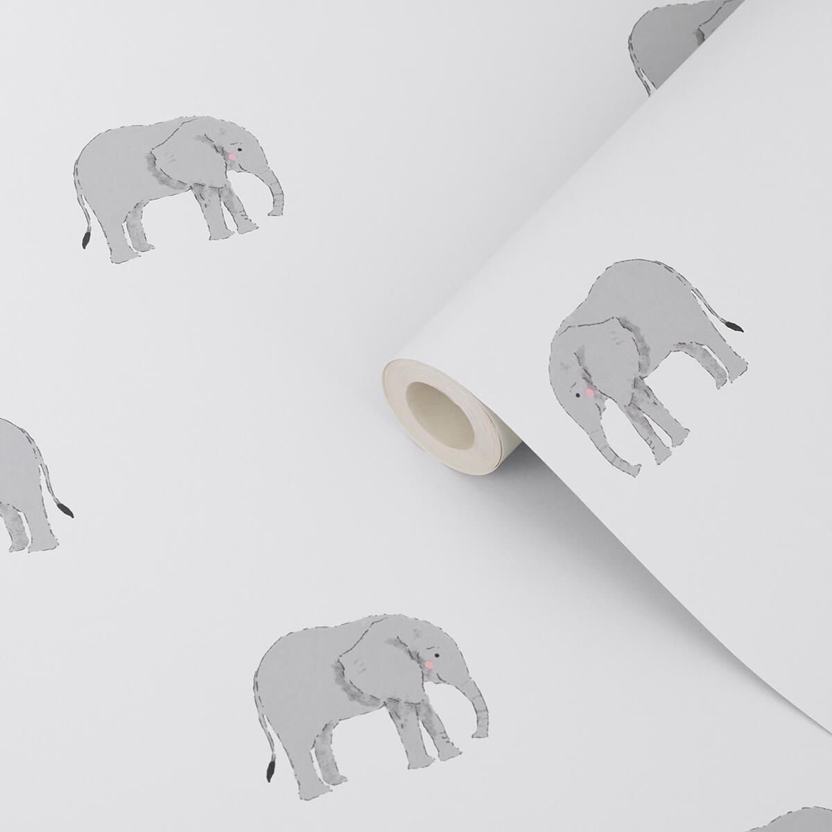 Elephant Grey Wallpaper by Sophie Allport